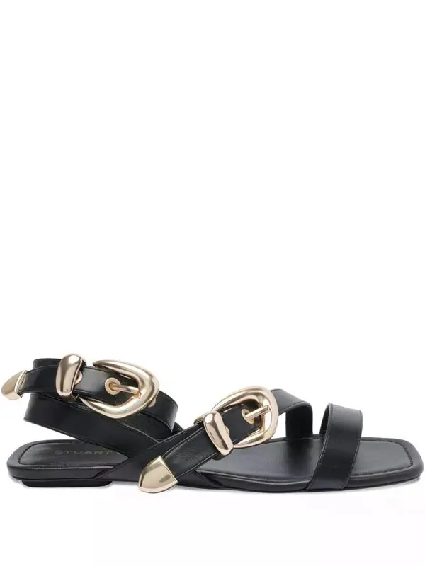 STUART WEITZMAN Leather Flat Sandals