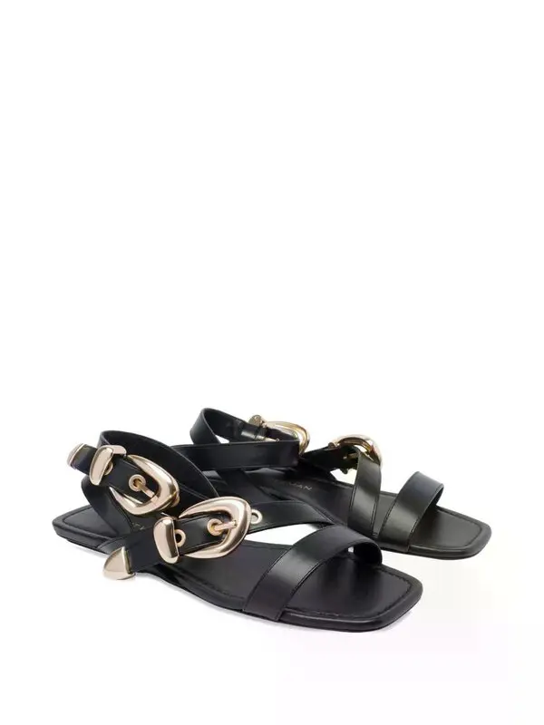 STUART WEITZMAN Leather Flat Sandals