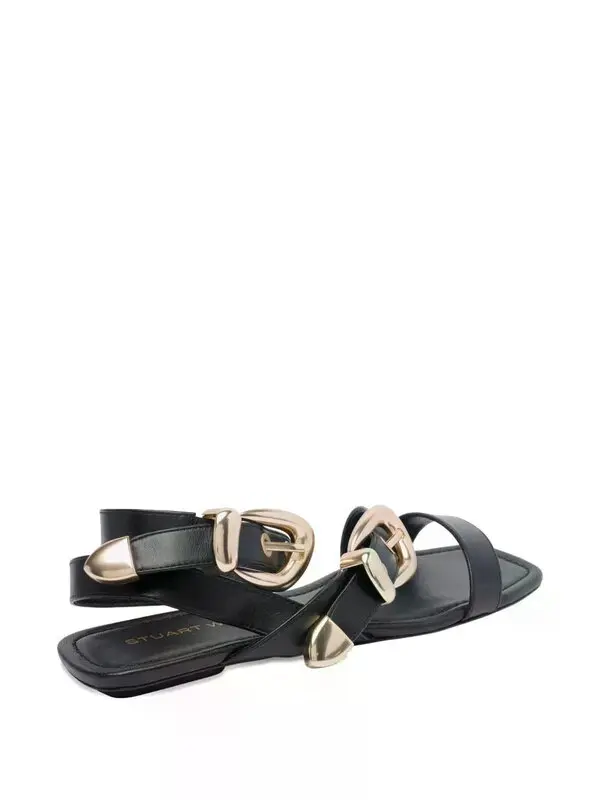 STUART WEITZMAN Leather Flat Sandals