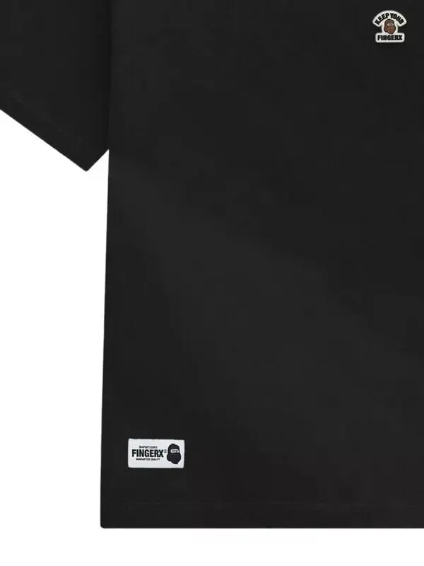 FINGERCROXX Logo-appliqué T-shirt - Black