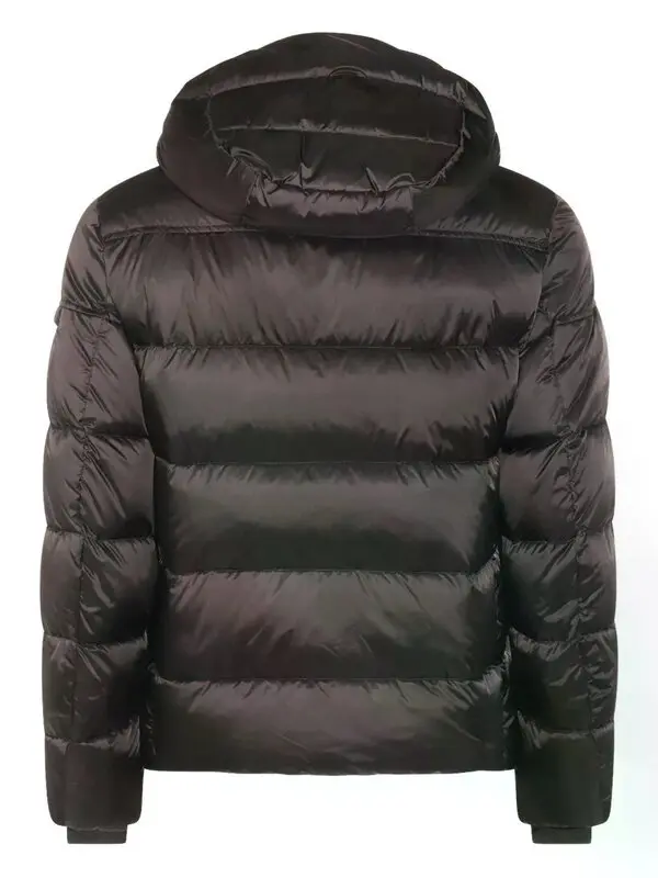 MOORER Quilted Hooded Puffer Jacket - Black