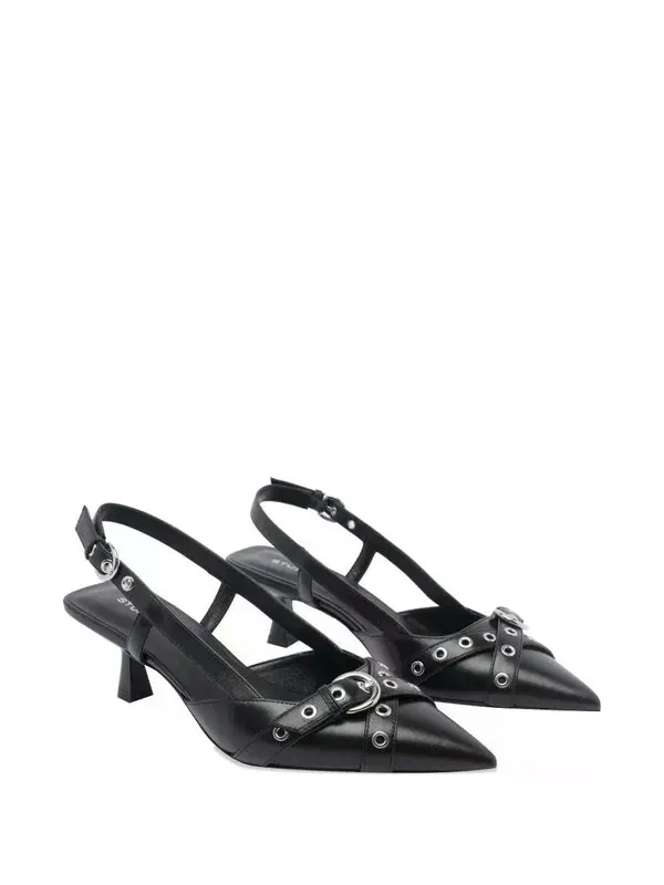 STUART WEITZMAN 50mm Leather Heeled Pumps