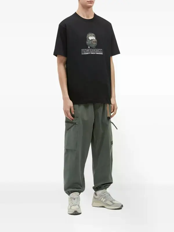 FINGERCROXX Camouflage-print T-shirt