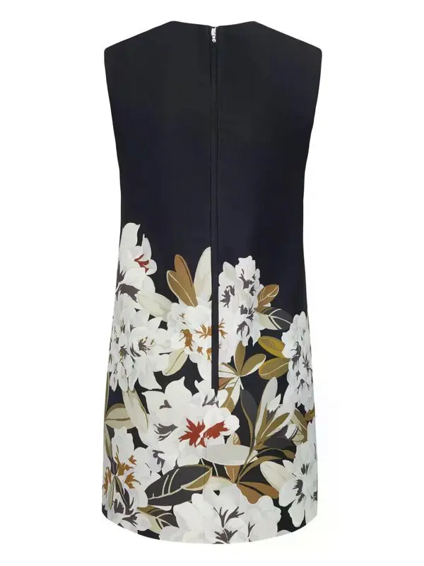 Adam Lippes Printed Mini Dress - Black