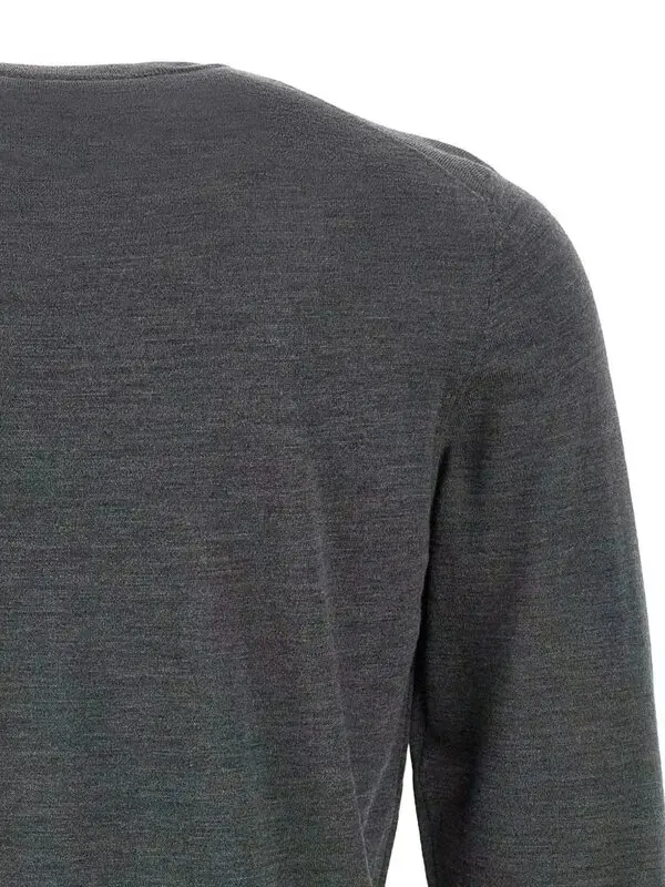FILIPPO DE LAURENTIIS Merino Wool Crew Neck Sweater - Grey