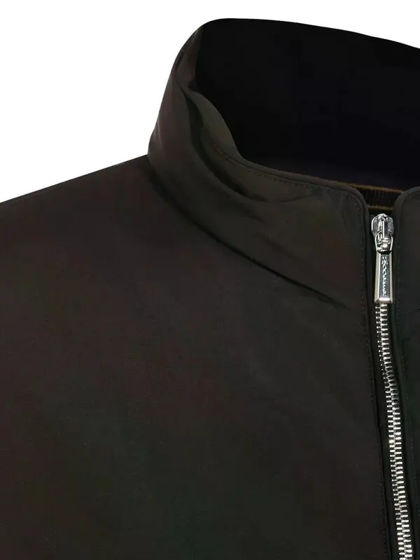 MOORER Zip-front Gilet - Brown