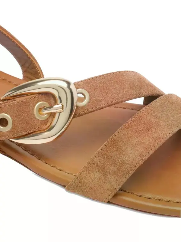 STUART WEITZMAN Suede Flat Sandals