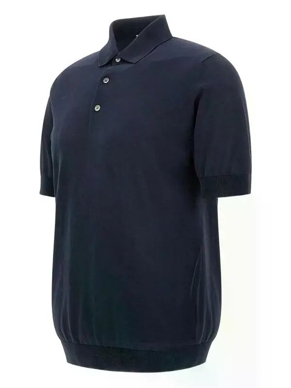 FILIPPO DE LAURENTIIS Cotton Polo Shirt - Blue