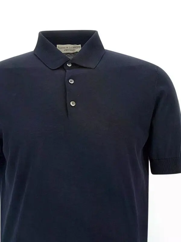 FILIPPO DE LAURENTIIS Cotton Polo Shirt - Blue