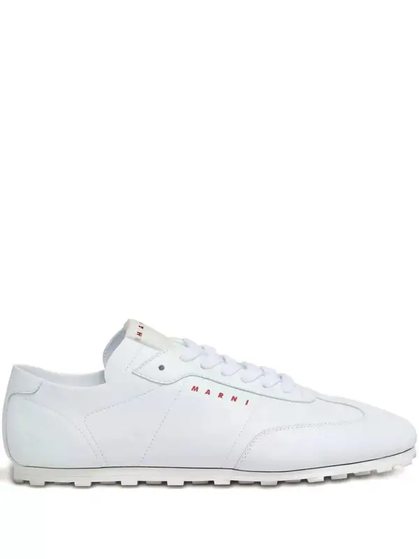 Marni Nappa Leather Softy Soccer Sneakers - White