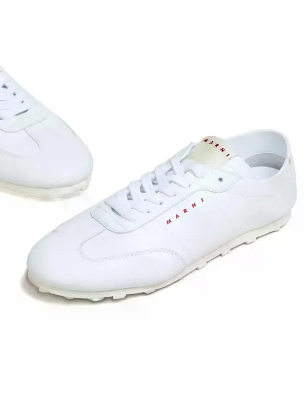 Marni Nappa Leather Softy Soccer Sneakers - White