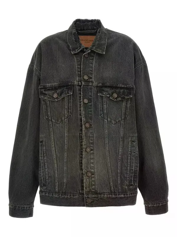 Balenciaga Distressed Denim Jacket