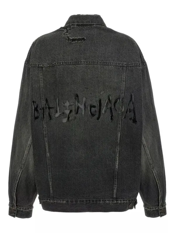 Balenciaga Distressed Denim Jacket