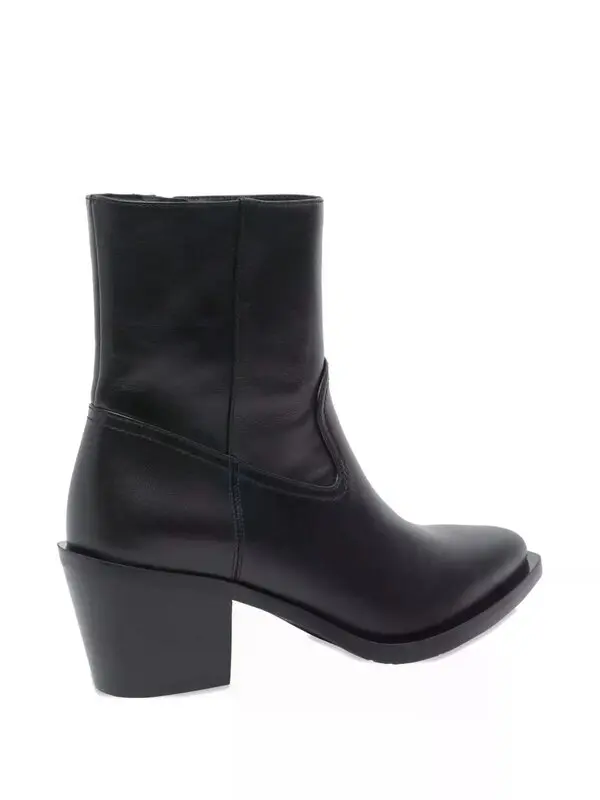 STUART WEITZMAN 65mm Leather Cowboy Boots - Black