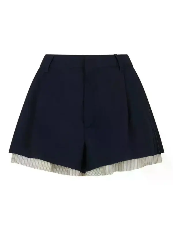 Marni Layered Pleated Shorts