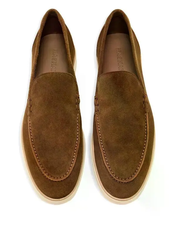 Magnanni Suede Slip-on Loafers