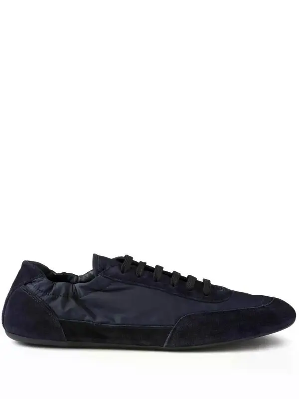Prada Re-nylon Suede Collapsible Sneakers - Blue