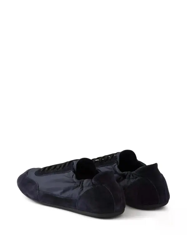 Prada Re-nylon Suede Collapsible Sneakers - Blue