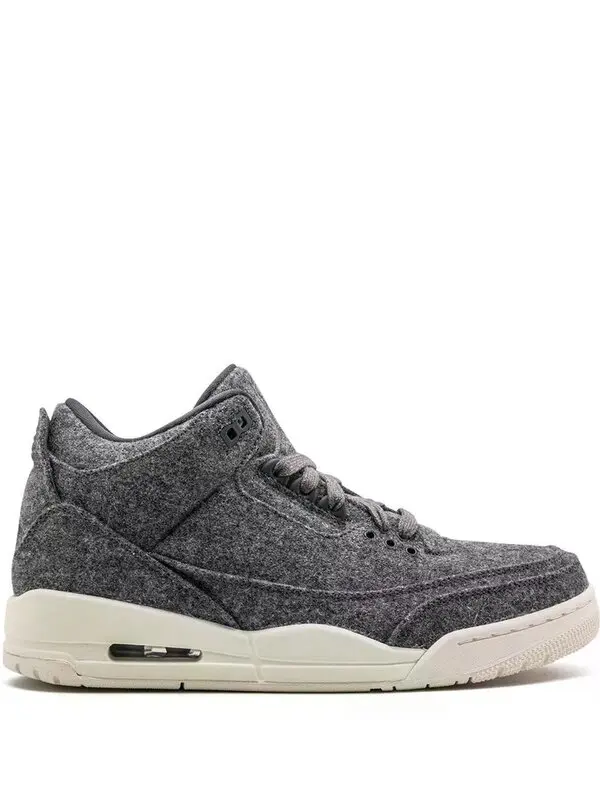 JORDAN 3 Retro Wool Sneakers - Grey
