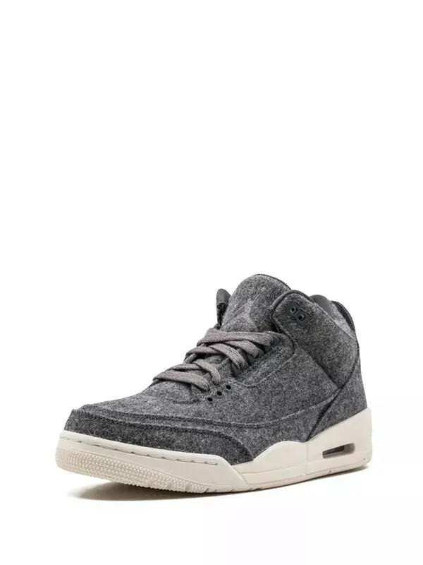 JORDAN 3 Retro Wool Sneakers - Grey