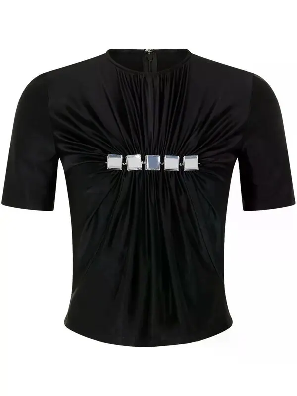 Rabanne Gem-embellished Draped Top