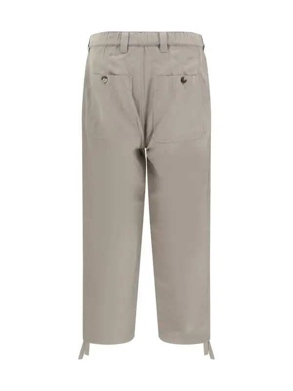 Brunello Cucinelli Linen Pants - Brown