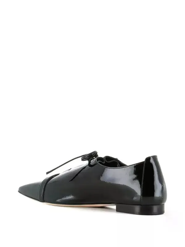 MALONE SOULIERS Patent Leather Lace-up Shoes