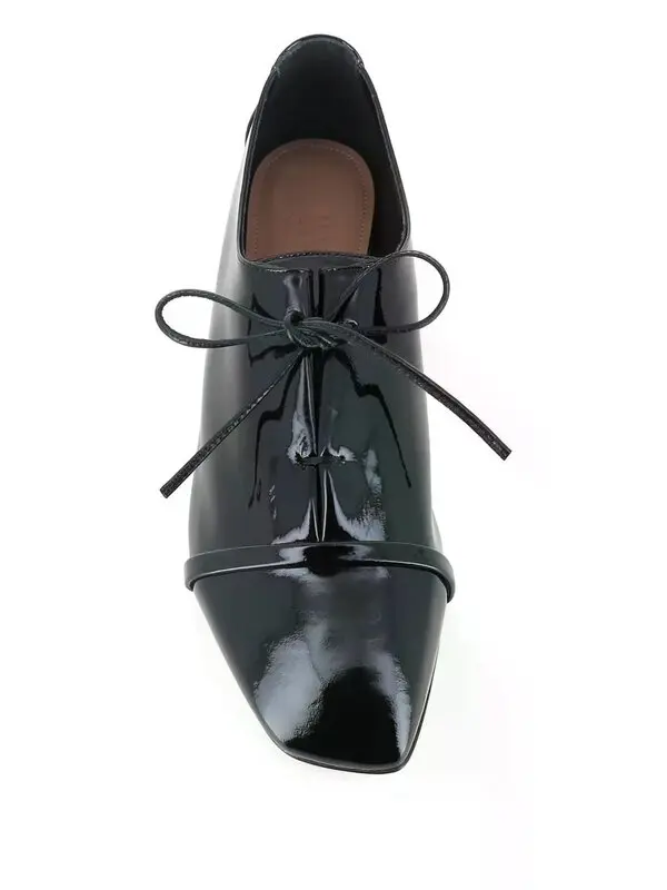MALONE SOULIERS Patent Leather Lace-up Shoes