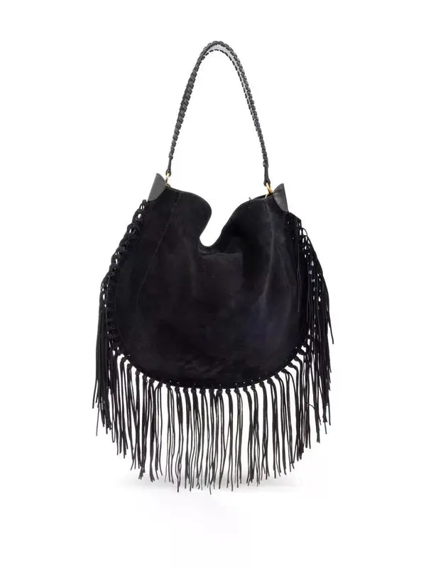 Isabel Marant Étoile Fringed Shoulder Bag - Black