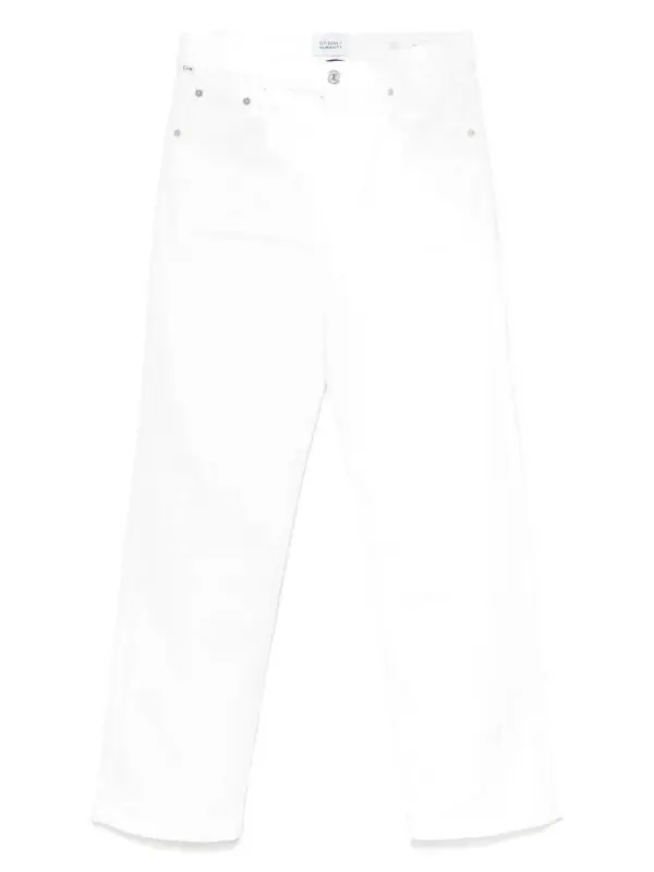 Citizens Of Humanity Logo-patch Jeans - White