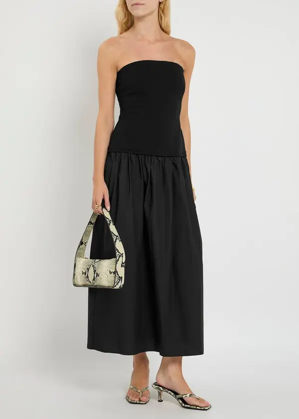 rag & bone black dress Draped Shaw Mini Dress in Black main image 0