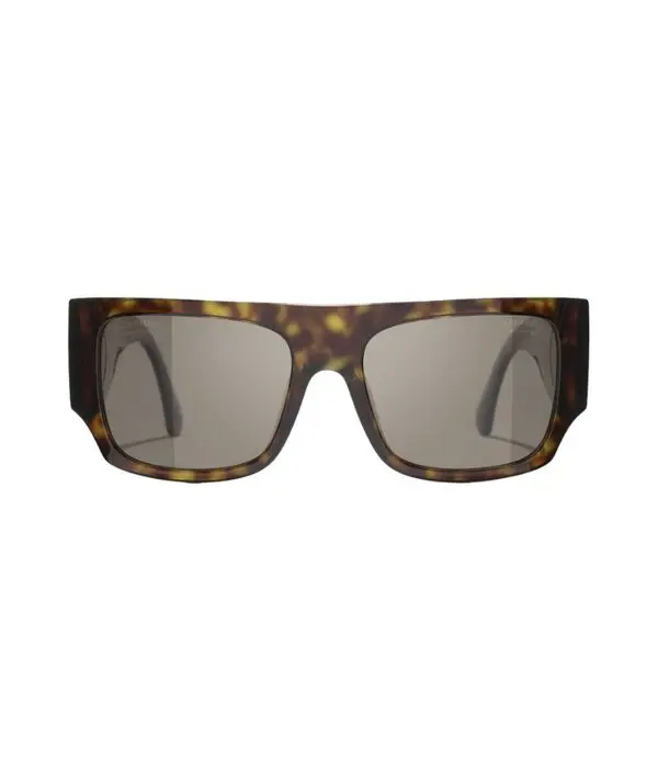 Chanel Square Sunglasses - Dark Tortoise