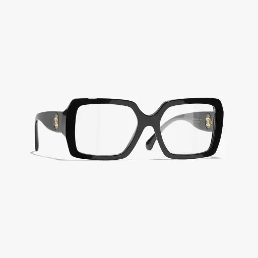 Chanel Square Eyeglasses - Black