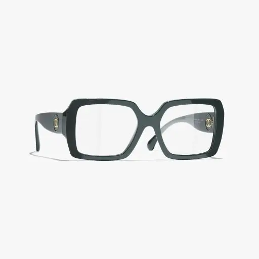 Chanel Square Eyeglasses - Dark Green