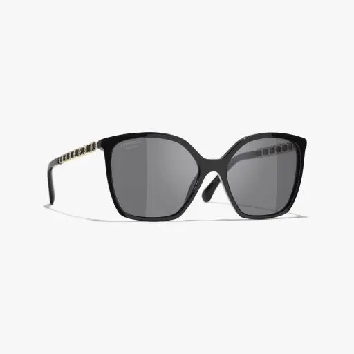 Chanel Square Frame Sunglasses - Black
