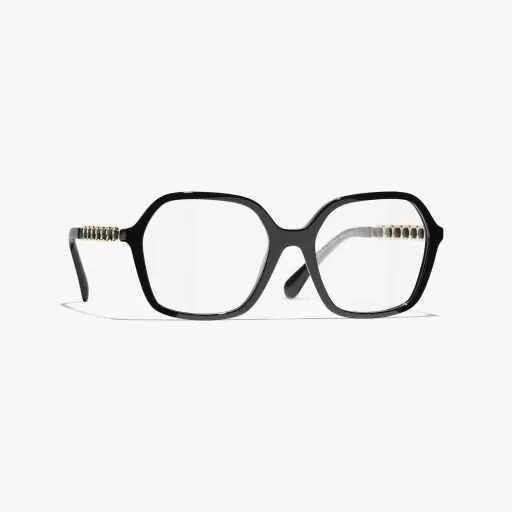 Chanel Square Eyeglasses - Black
