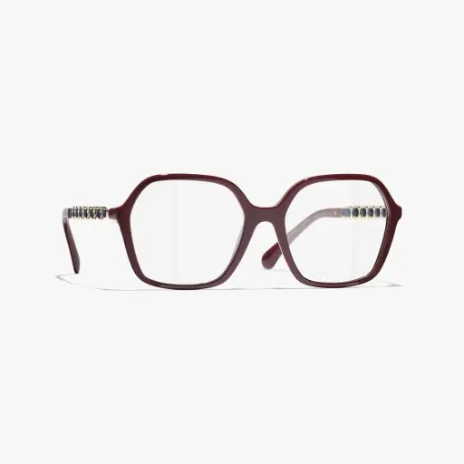 Chanel Square Eyeglasses - Browny Red