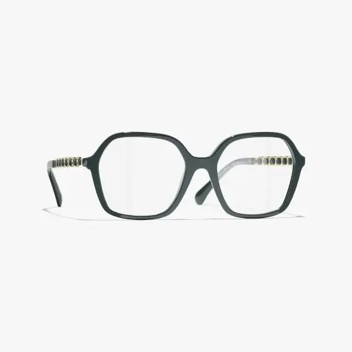 Chanel Square Eyeglasses - Dark Green