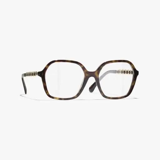 Chanel Square Eyeglasses - Dark Tortoise