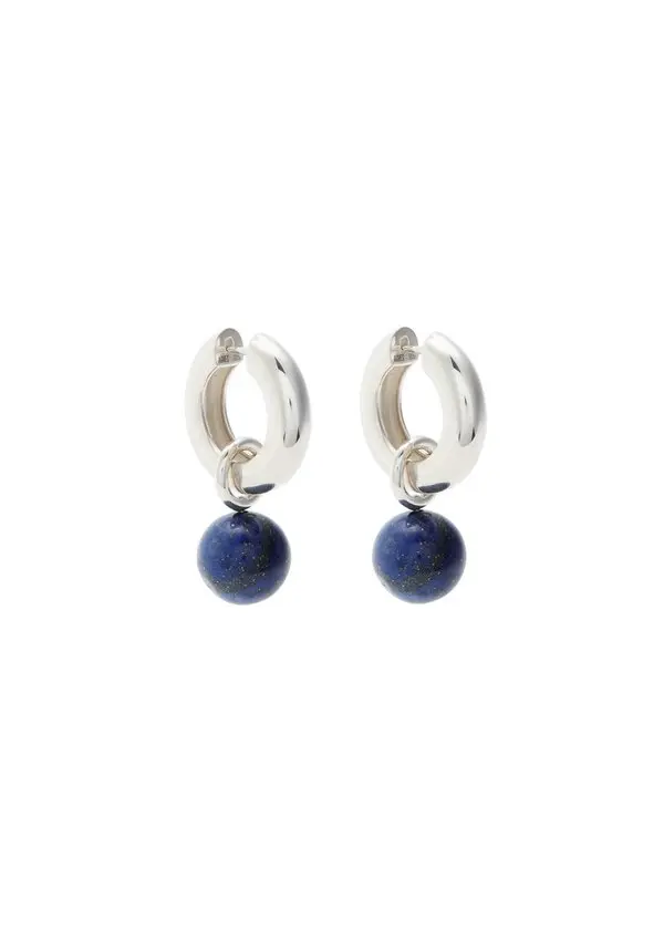 Agmes Sonia Sterling Hoop Earrings - Silver