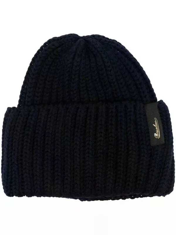 Borsalino Ribbed Knit Beanie