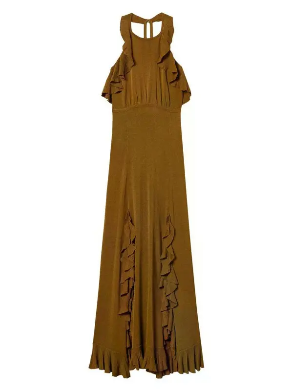 TWINSET Knitted Maxi Dress - Brown