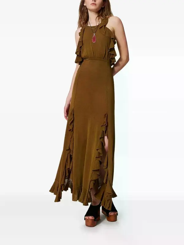 TWINSET Knitted Maxi Dress - Brown