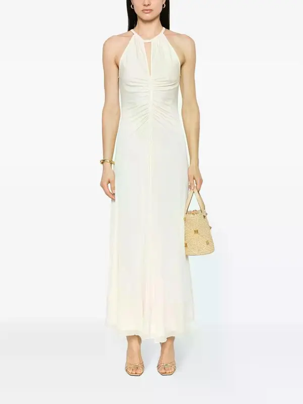 TWINSET Gathered-detail Maxi Dress