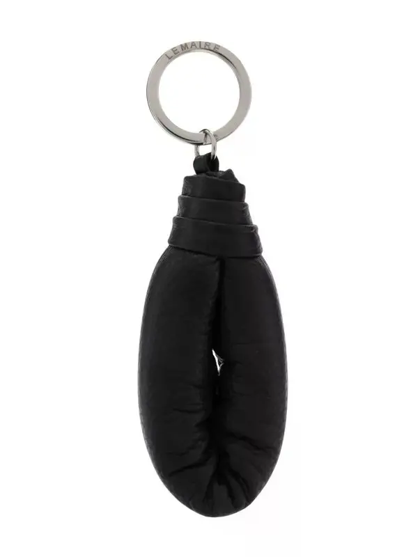 LEMAIRE Logo-engraved Leather Keyring
