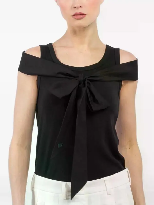 MAISON JEJIA Bow-detail Sleeveless Top