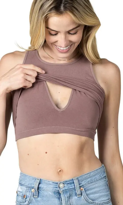 KINDRED BRAVELY Sublime Maternity & Nursing Longline Bra Top - Twilight