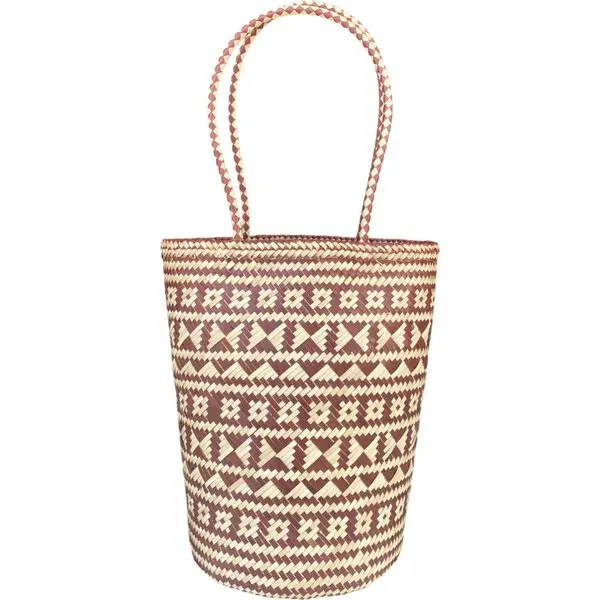 THE ARTISAN & COMPANY Palm Leaf Shopper Market Tote