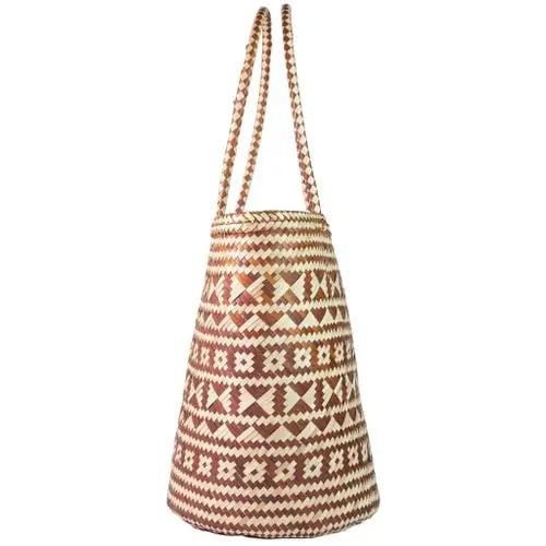 THE ARTISAN & COMPANY Palm Leaf Shopper Market Tote