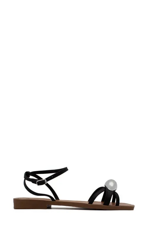 BUTTERO® Studded Ankle Strap Sandals - Preto/ Preto